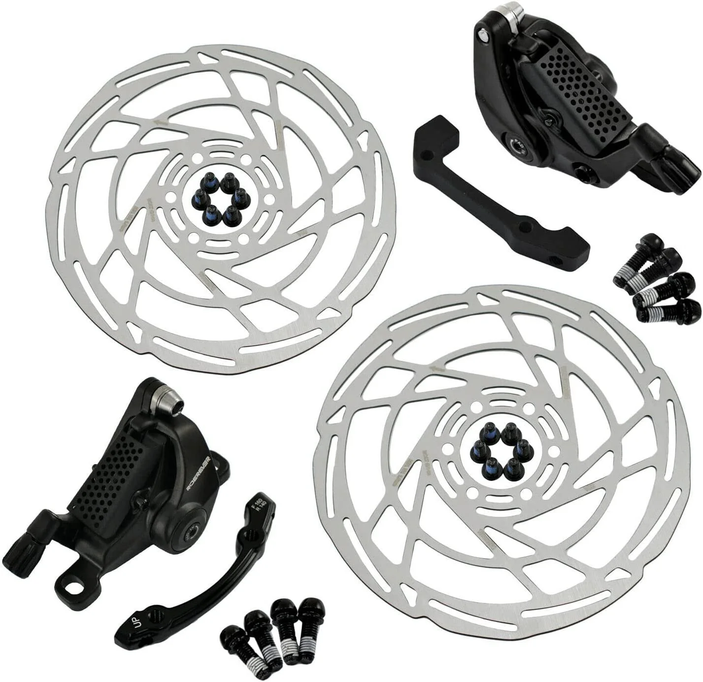 RIDEREVER MCX-2 Post Mount Dual-Piston Mechancial Disc Brake Set